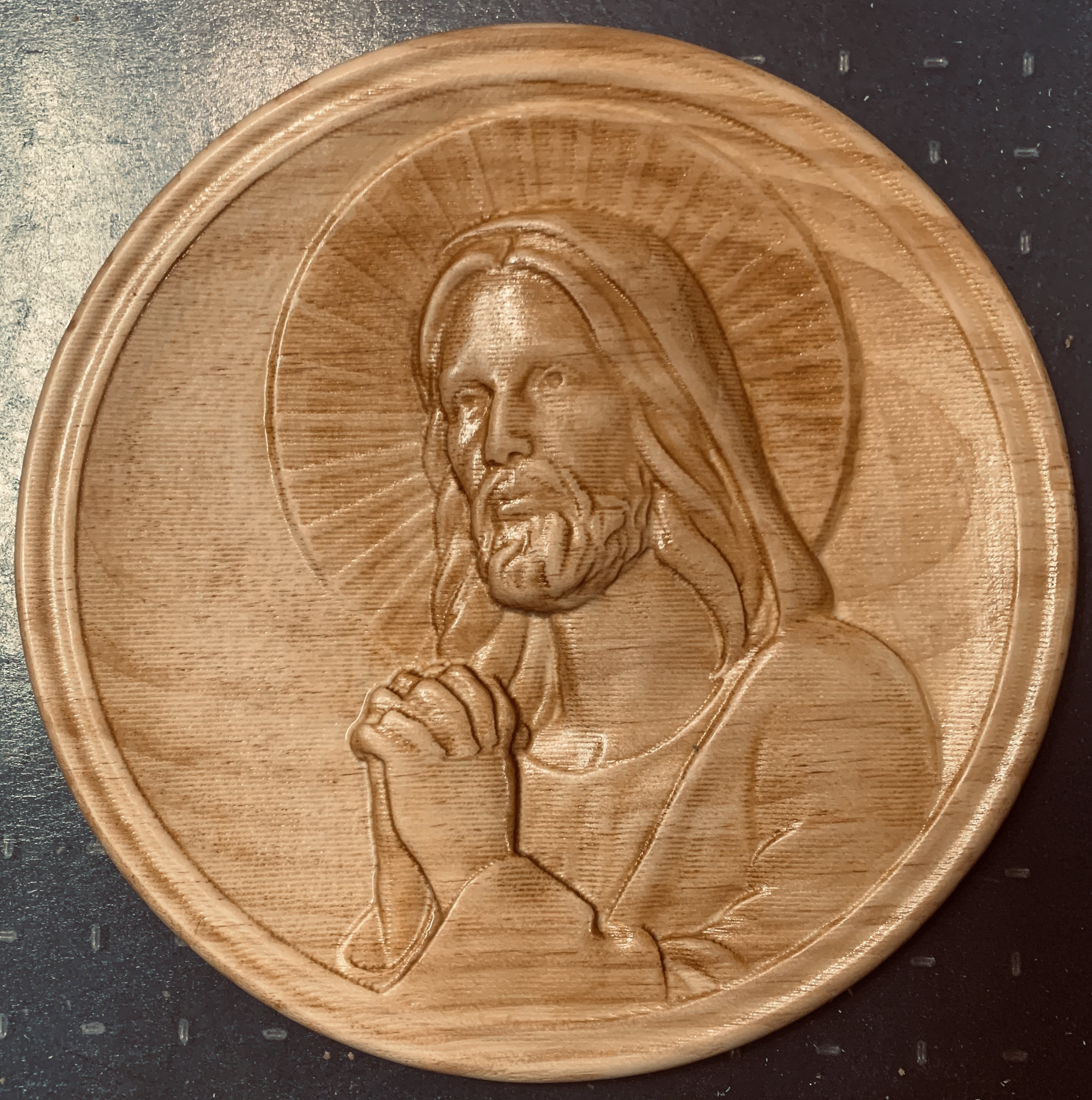 Jesus Medallion_2_Jesus_2a – The King Solomon 3D CNC Bible Verse..
