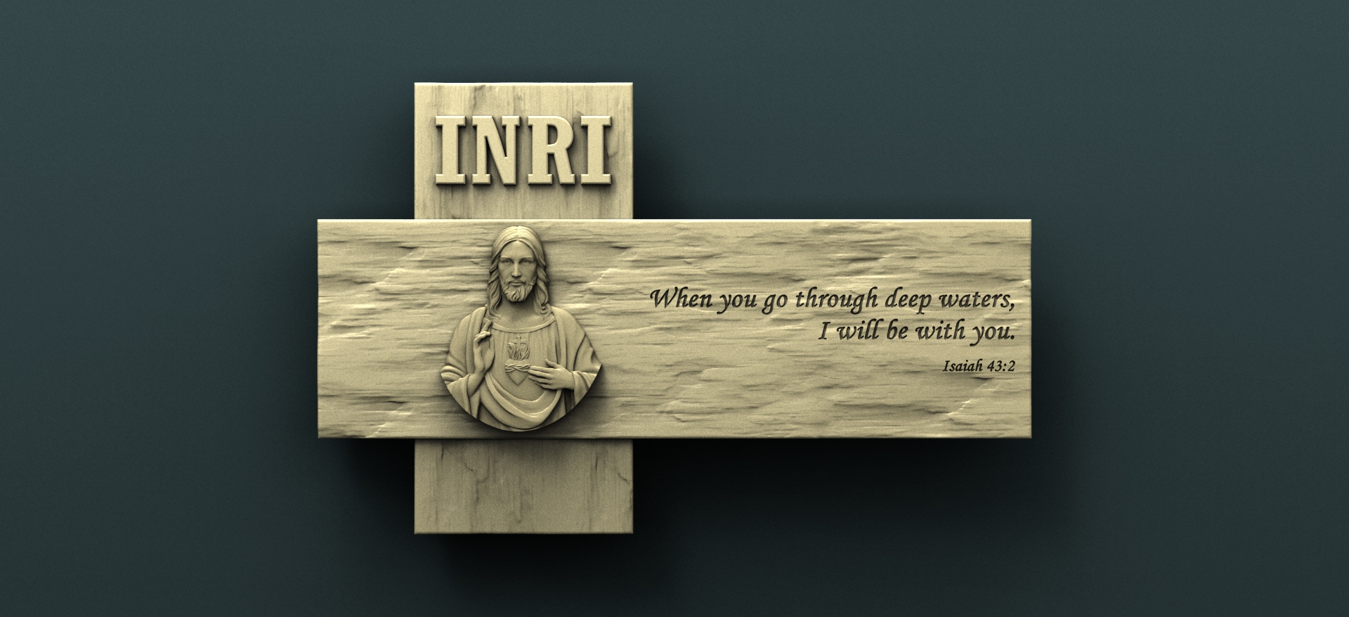 Isaiah 43 2 5 The King Solomon 3D CNC Bible Verse Isaiah 43 2 5 The King Solomon 3D CNC Bible Verse
