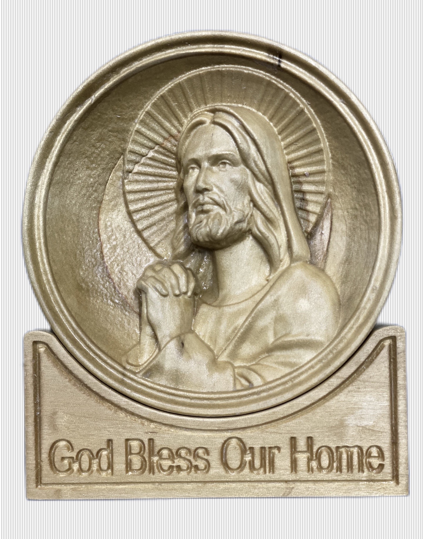 Jesus Praying with Base - https://TheKingSolomon.com