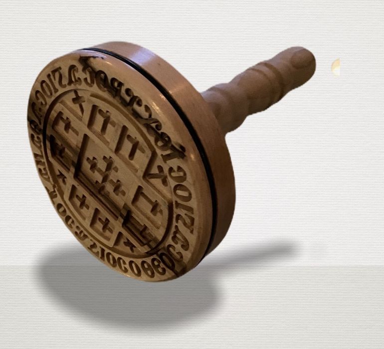 5″x 1″ Coptic Exotic Hard Maple Orthodox Bread Stamp w\Raised Back ...